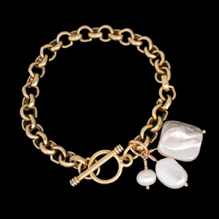 Marbella Sol Pearl and Crystal Bracelet